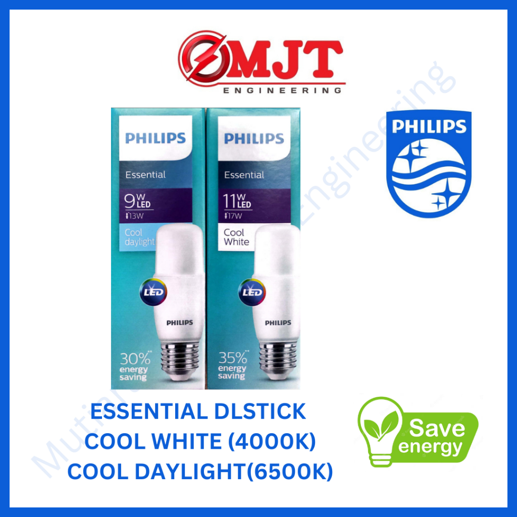 Philips Essential DLStick 9W 11W E27 4000K/6500K | Shopee Malaysia