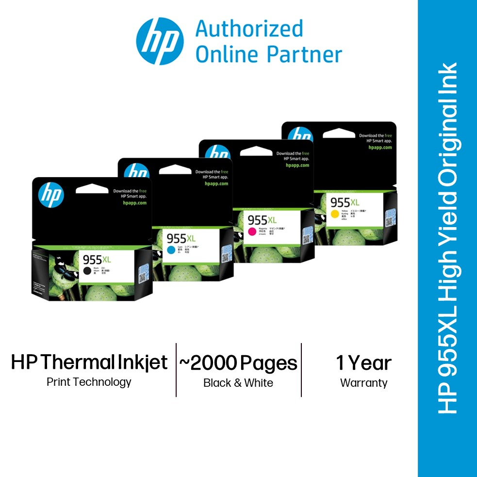 HP 955/955XL High Yield Original Ink Cartridge for HP Office Jet Pro ...