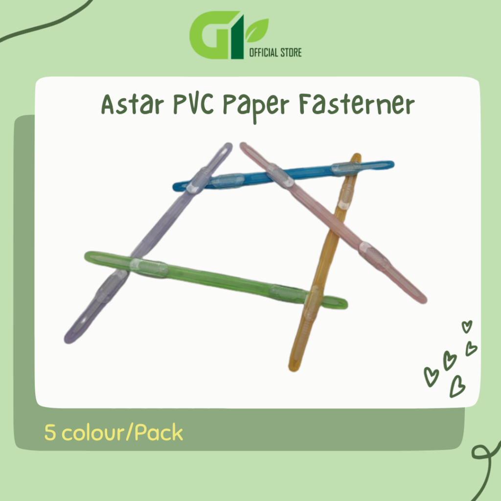 Astar PVC Paper Fasterner (5 colour/pack) | Shopee Malaysia