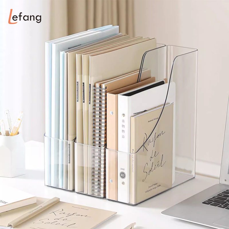 Lefang Office School Bookroom Plastic Folder Storage Bins for Notebook ...