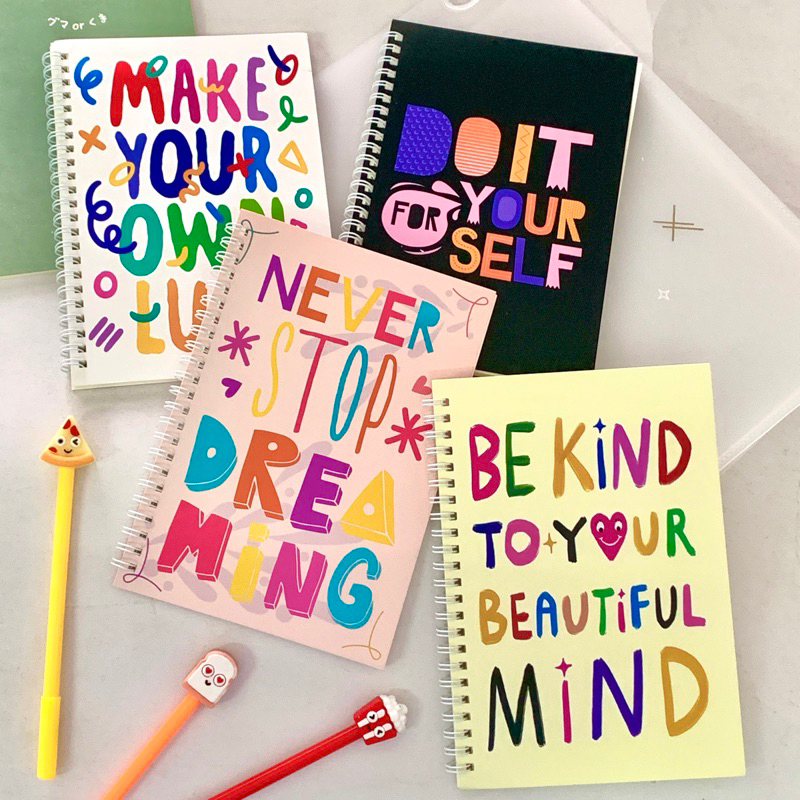 A5 Ins motivational Notebook Wire O Notebook Journal Diary Notes ...