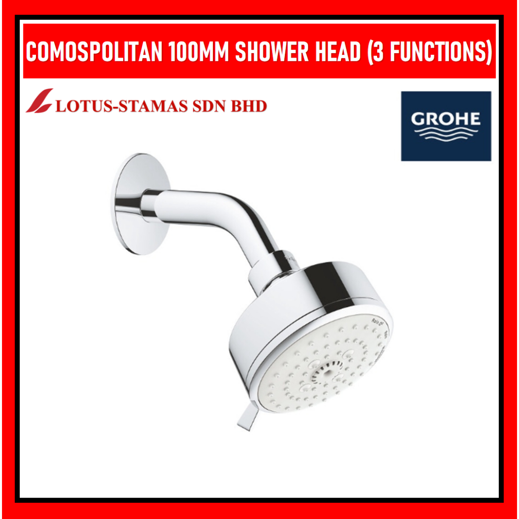GROHE 26090001 New Tempesta Cosmopolitan 100 Head Shower Set (3 Sprays ...