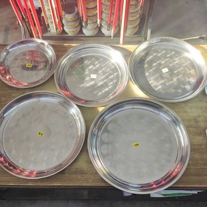 Stainless Steel Talam/Dulang laksam/tray laksam/ Round Tray / Tray ...