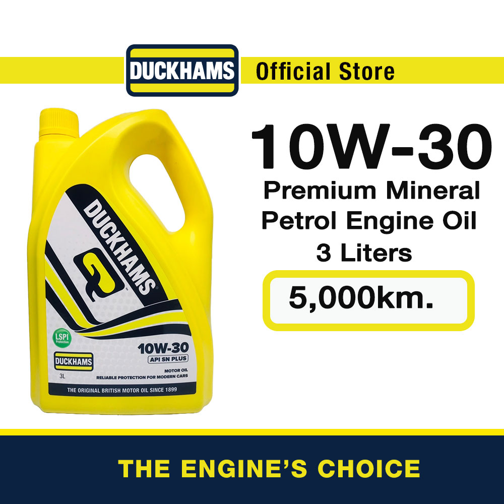 DUCKHAMS Q 10W-30 API SN PLUS (3 LITERS) - 10W30 Mineral Engine Oil for ...