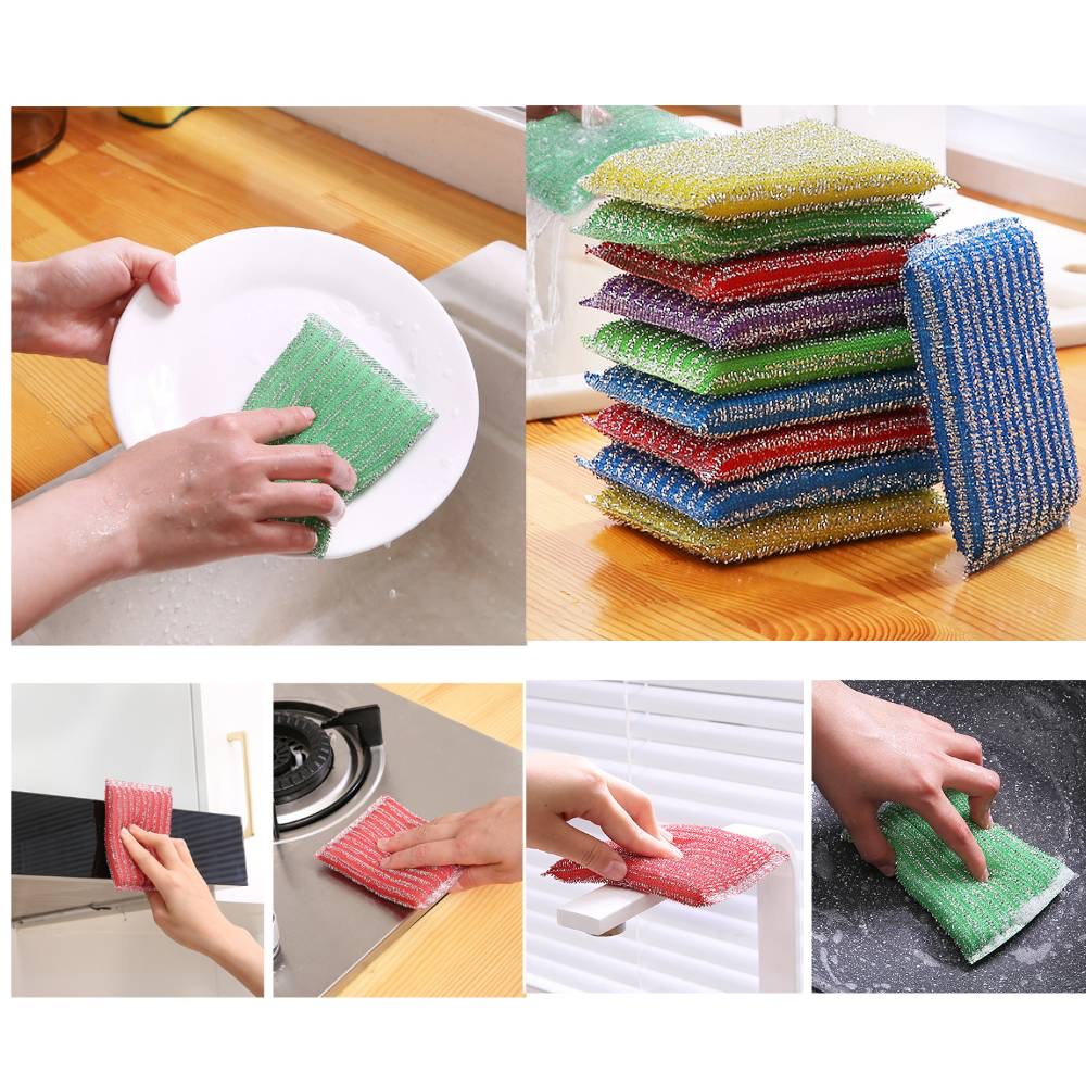 Scrubbing Sponge Dish Brush Span Basuh Pinggan Scouring Pads | Shopee ...