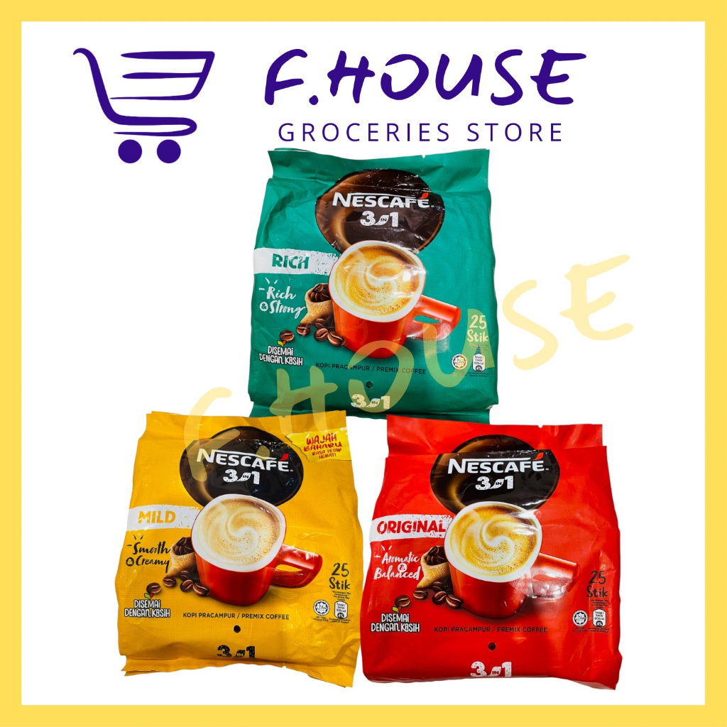 NESCAFE 3in1 Original / Rich / Mild (18g x 25’s) | Shopee Malaysia