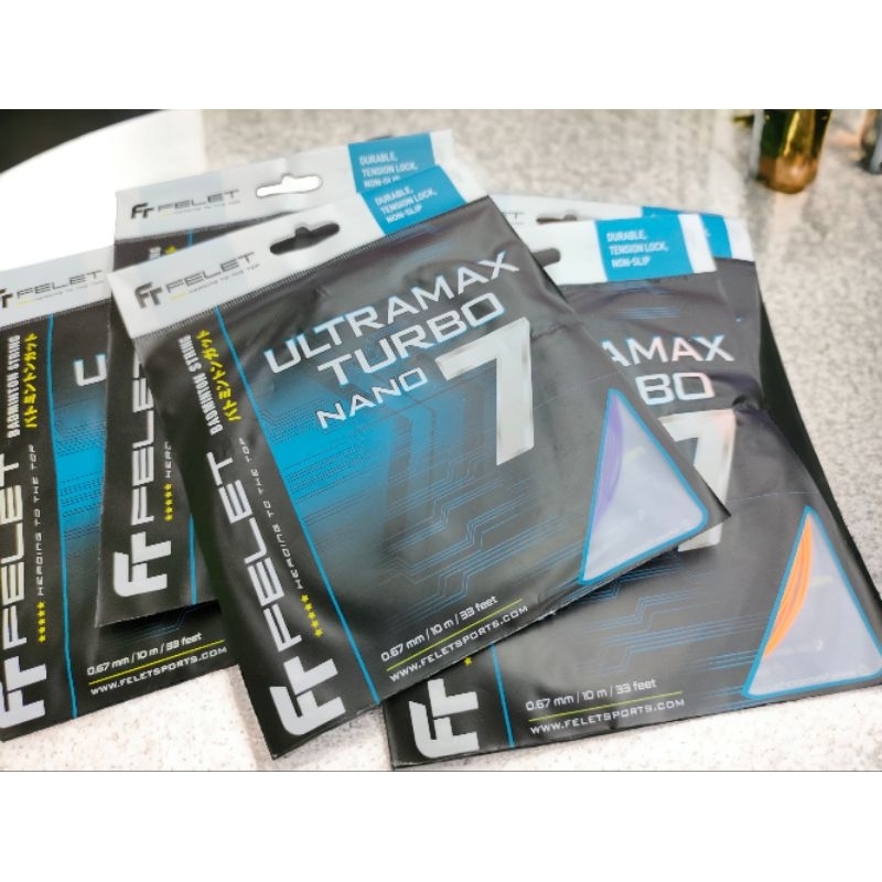 FELET ULTRAMAX TURBO NANO7/SPORT BADMINTON STRING /FELET STRING ...
