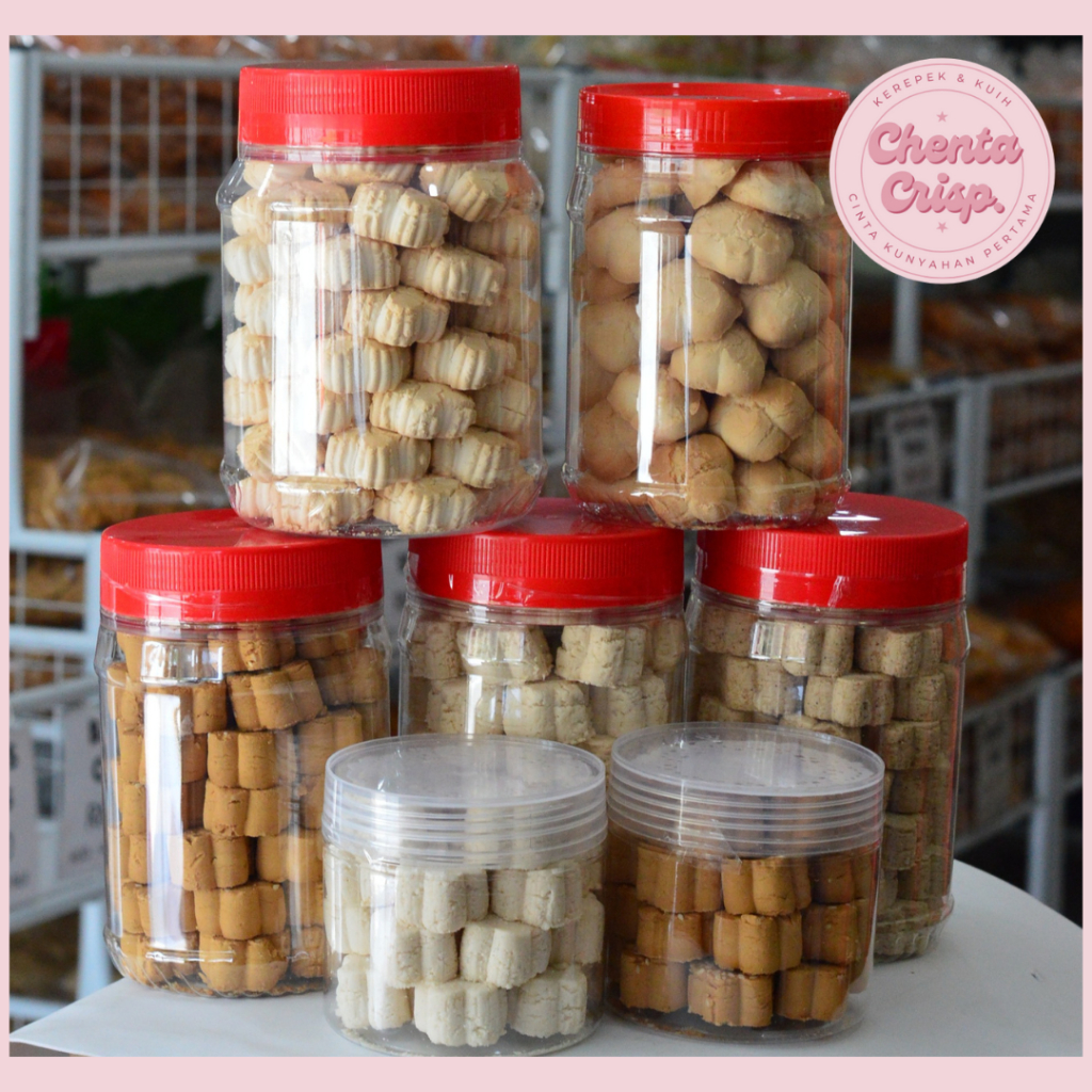 Kuih Bangkit/Bakar Santan/Original/Gula Melaka/Kelapa/Kerisik 30/40/50/60pcs+- (Chenta Crisp ...