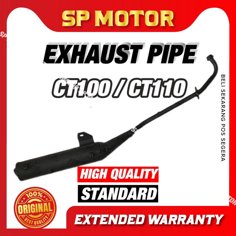 CT100 CT110 EXHAUST STANDARD EKZOS PIPE ORI QUALITY A CLASS FOR MODENAS ...