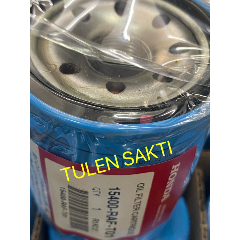 HONDA GENUINE OIL FILTER > 15400-RAF-T01 > made in Thailand 🇹🇭 | Shopee ...