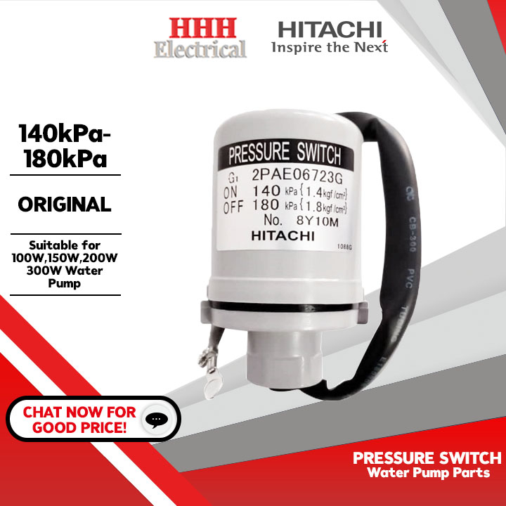 HITACHI PRESSURE SWITCH (140 - 180 Kpa)/(160 - 220Kpa) | Shopee Malaysia