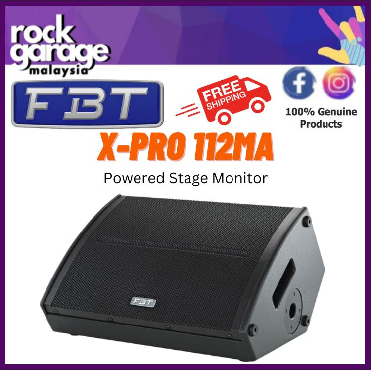 FBT X-PRO 112MA Powered Stage Monitor ( XPRO 112MA / XPRO112MA / FBT ...