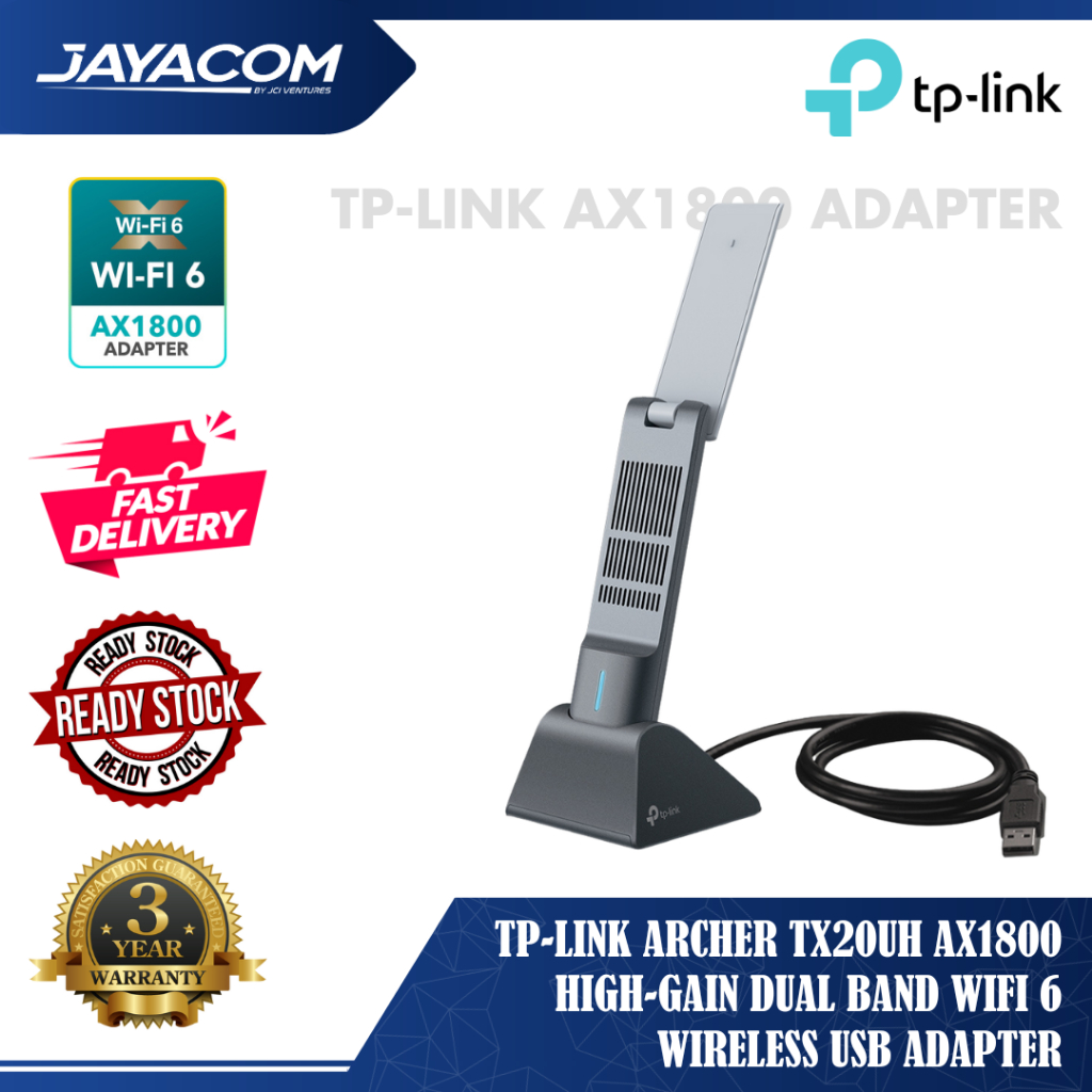 TP-Link Archer TX20UH AX1800 High-Gain Dual Band Wireless USB Adapter ...