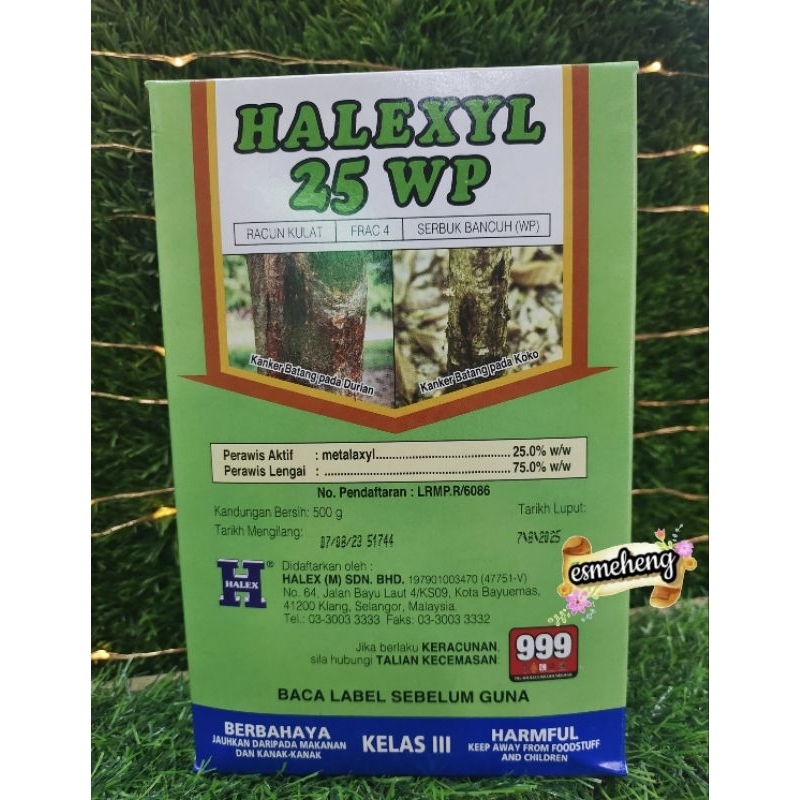 500gm Halex Halexyl 25WP / Halex Metalaxyl 25.0% / Racun Kanker ...