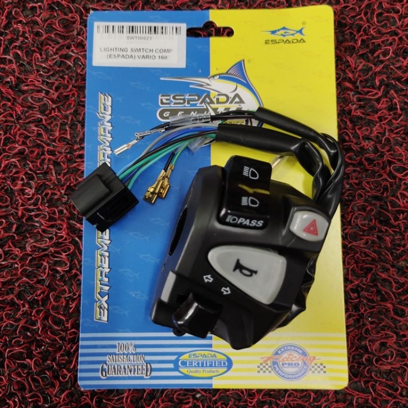 VARIO 160 LIGHTING SWITCH COMPLETE SET ESPADA VARIO160 | Shopee Malaysia