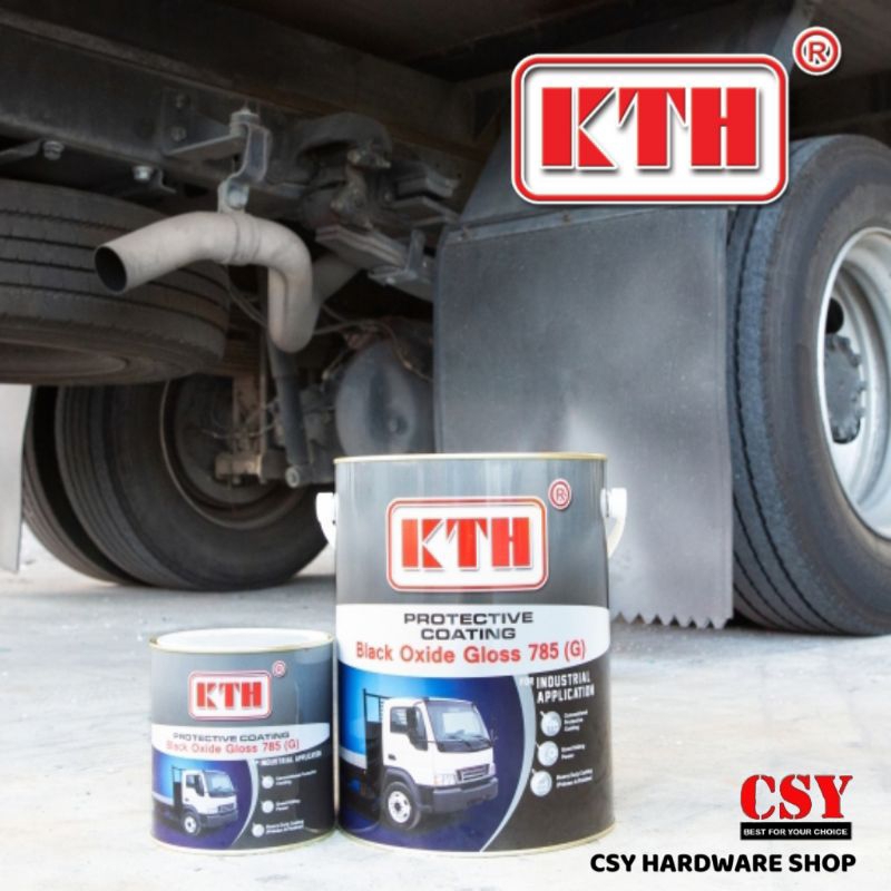 KTH Paint Black Oxide Gloss 785G 1Liter / Cat Bawah Lori / Cat Besi ...