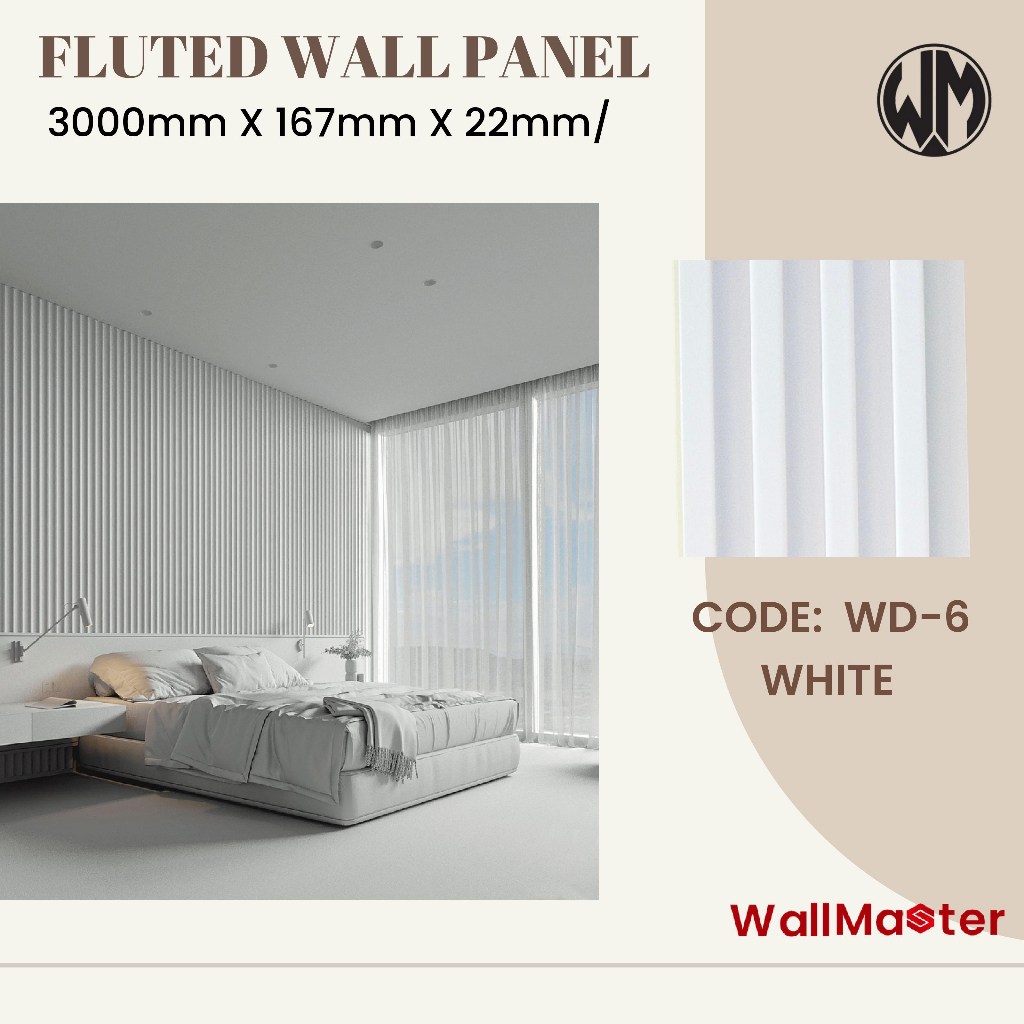 (Harga Kilang) Fluted Panel Wood WPC Panel Fluted Wall Panel WPC Fluted ...