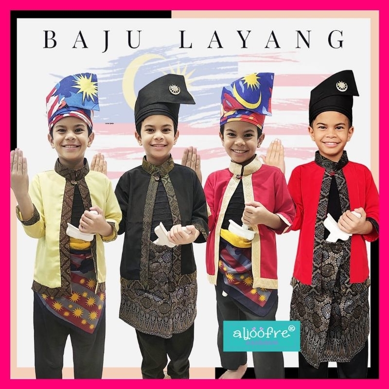 Baju Layang Merdeka Merah Merdeka Kuning Budak Kanak2 untuk sambutan ...