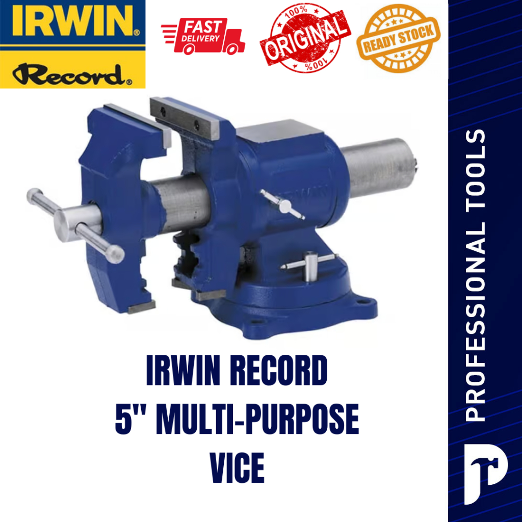 Irwin Record Heavy Duty 5 Inch / 125MM Multi Purpose Vice bench vice ...