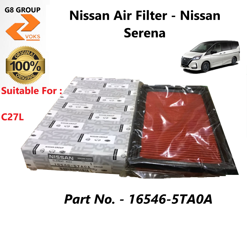 Nissan Air Filter - Nissan Serena ( 16546-5TA0A ) | Shopee Malaysia