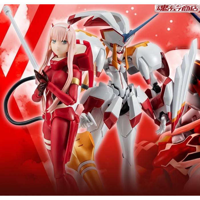 READY STOCK Bandai SHF Figuarts Robot Spirit DARLING in the FRANXX Zero Two 02 & Strelitzia 5th ...