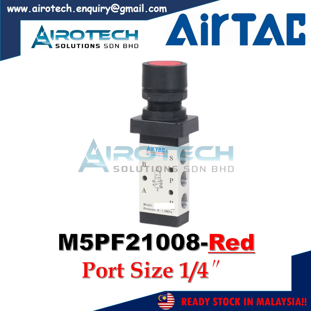 AirTAC Control Valve 5/2 way M5 Series Mechanical Valve Limit Switch ...