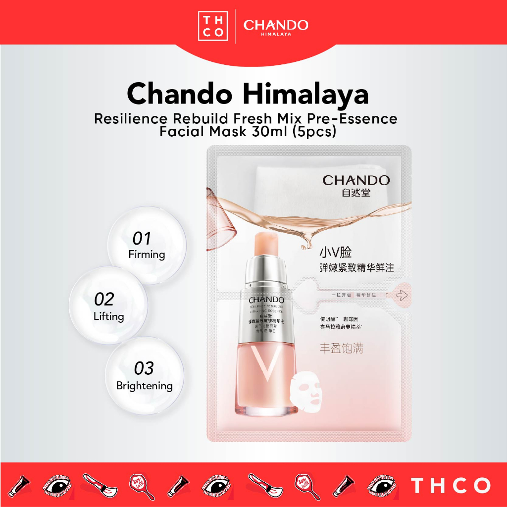 CHANDO Himalaya Resilience Rebuild Fresh Mix Pre-Essence Facial Mask ...