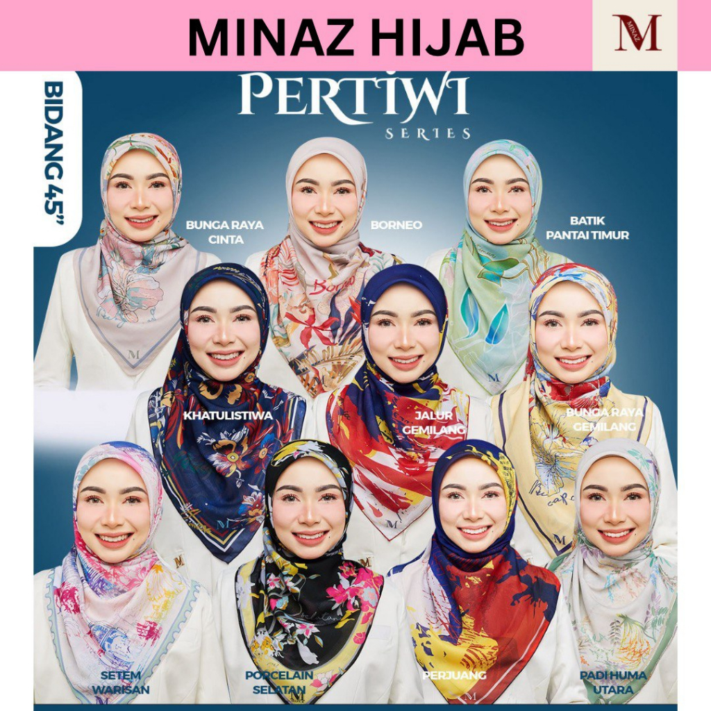 [MINAZ HIJAB] Tudung Bawal Minaz MERDEKA | Shopee Malaysia
