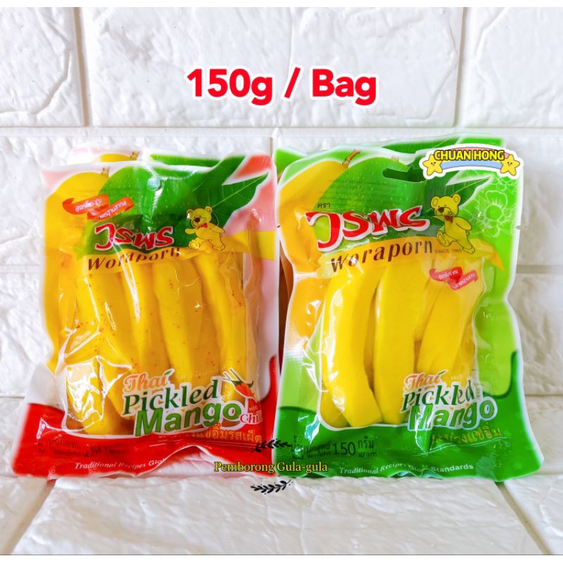 Woraporn Thai Pickled Mango Jeruk Mangga Potong 150g/Bag | Shopee Malaysia