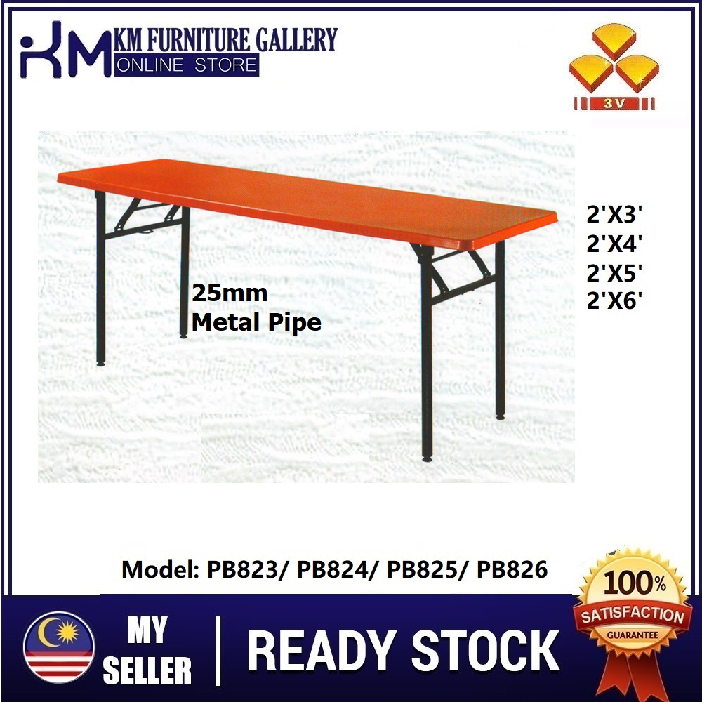 KM Furniture 3V Folding Banquet Table /Function Table With Plastic ...