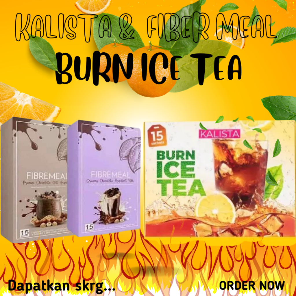 KALISTA DIET DRINK Fiber Meal & BURN ICE TEA | Shopee Malaysia