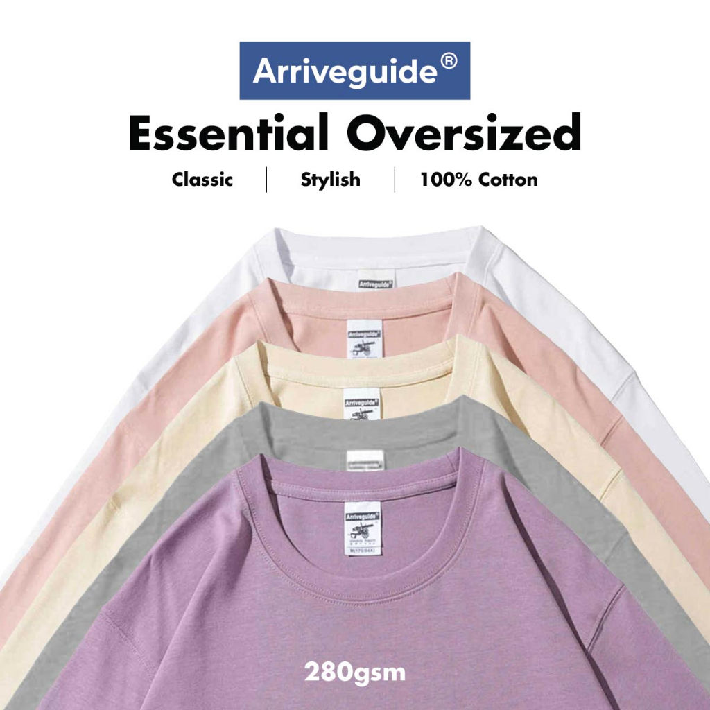 Arrive Guide 280gsm AG280 Essential Oversized 280gsm Cotton Oversize T ...