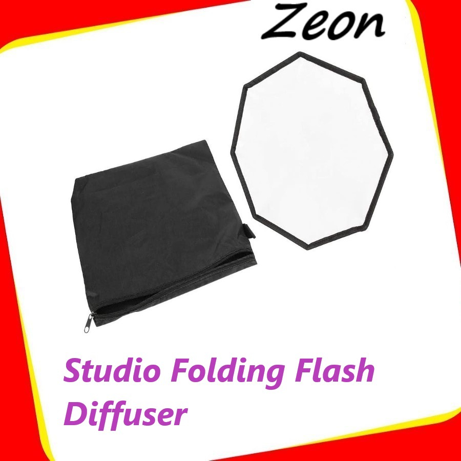 Zeon Studio Folding Flash Diffuser Light Speedlite Foldable Softbox ...