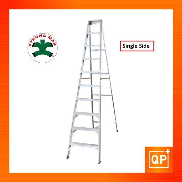 STRONGMAN ALUMINIUM LADDER 9–14 STEPS DOUBLE/SINGLE | TANGGA ALUMINIUM ...