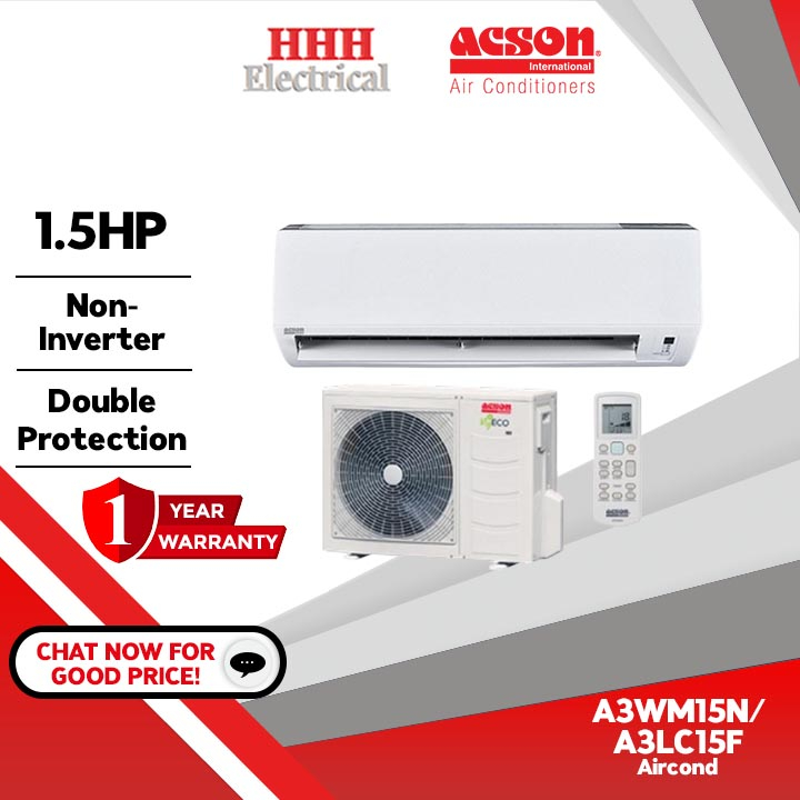 ACSON 1.0HP I 1.5HP I 2.0HP I 2.5HP Non-Inverter Air Conditioner ...