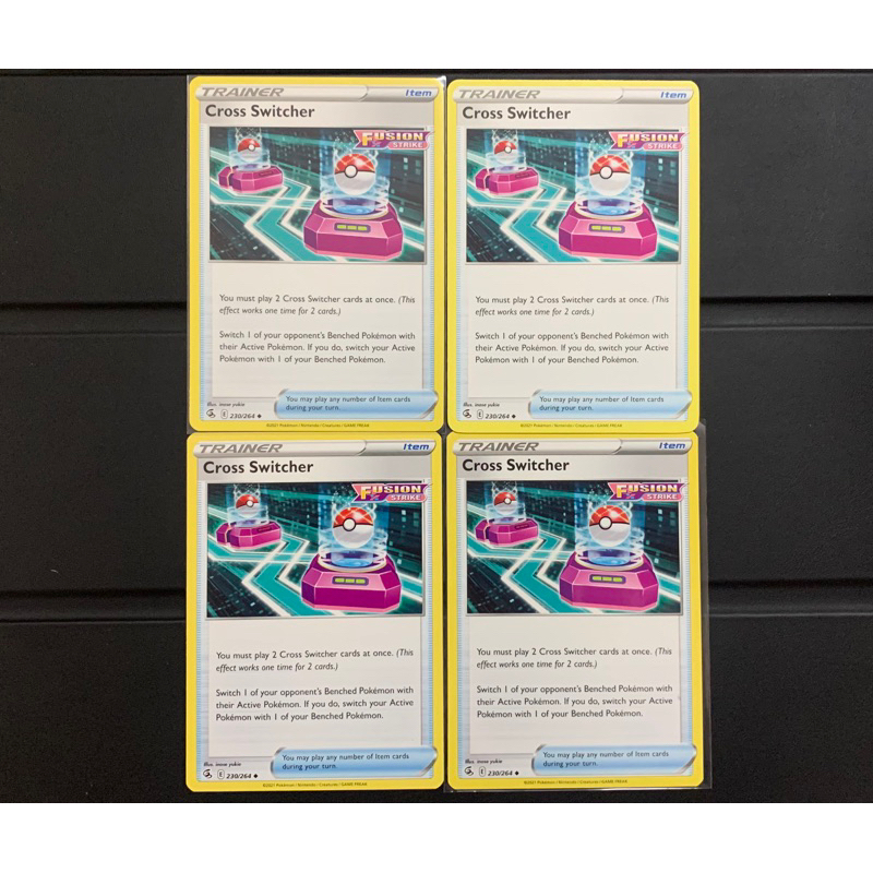 Pokemon TCG [Playset] - Cross Switcher 230/264 (Fusion Strike) | Shopee ...