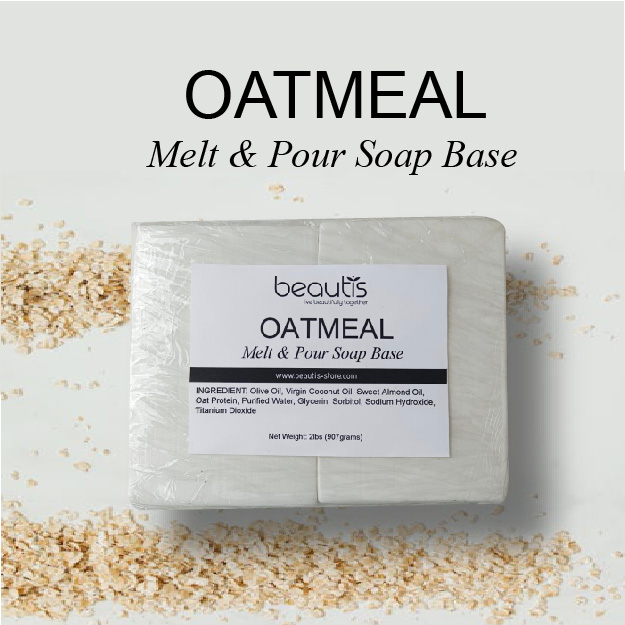 2lbs Oatmeal soap base SLS & SLSE Free / melt & pour soap / made of ...