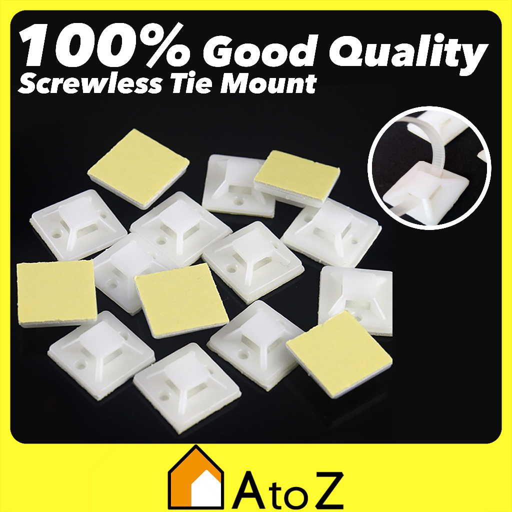 Tie Mount Self Adhesive Stick On Mount For Cable Ties Routing Wire ...