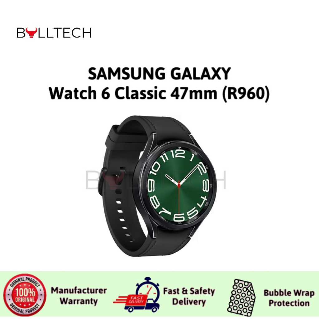 Samsung Galaxy Watch 6 CLASSIC 47mm (R960) 2GB RAM + 16GB ROM 1 YEAR ...