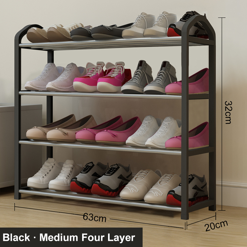 4 Tier Shoe Rack / Rak Kasut 4 Tingkat / DIY Space Saving Shoe ...