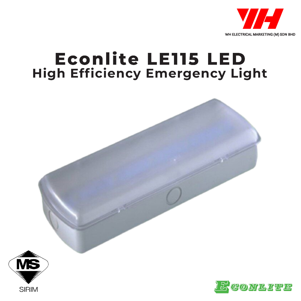 Econlite LE115 LED High Efficiency Emergency Light | Shopee Malaysia