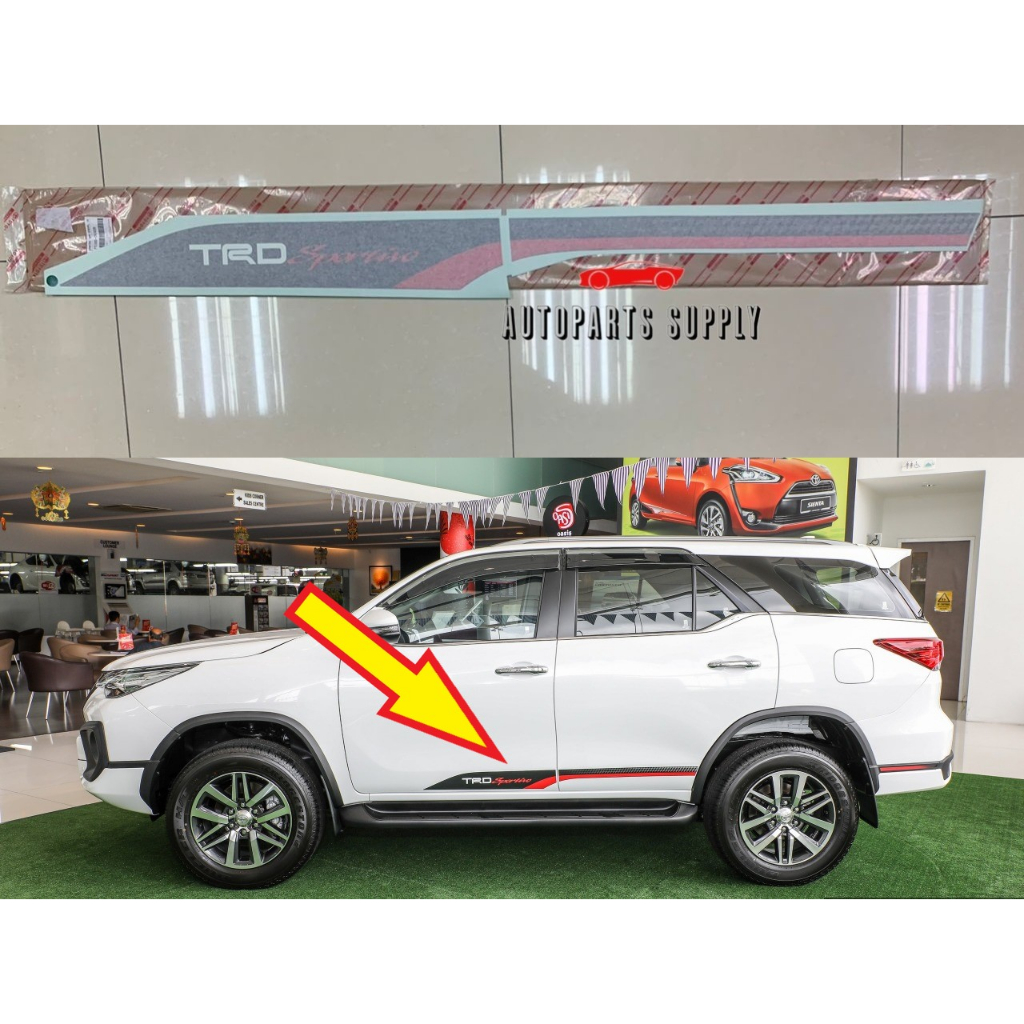 ORIGINAL TOYOTA FORTUNER 2017 - 2023 TRD STICKER | Shopee Malaysia