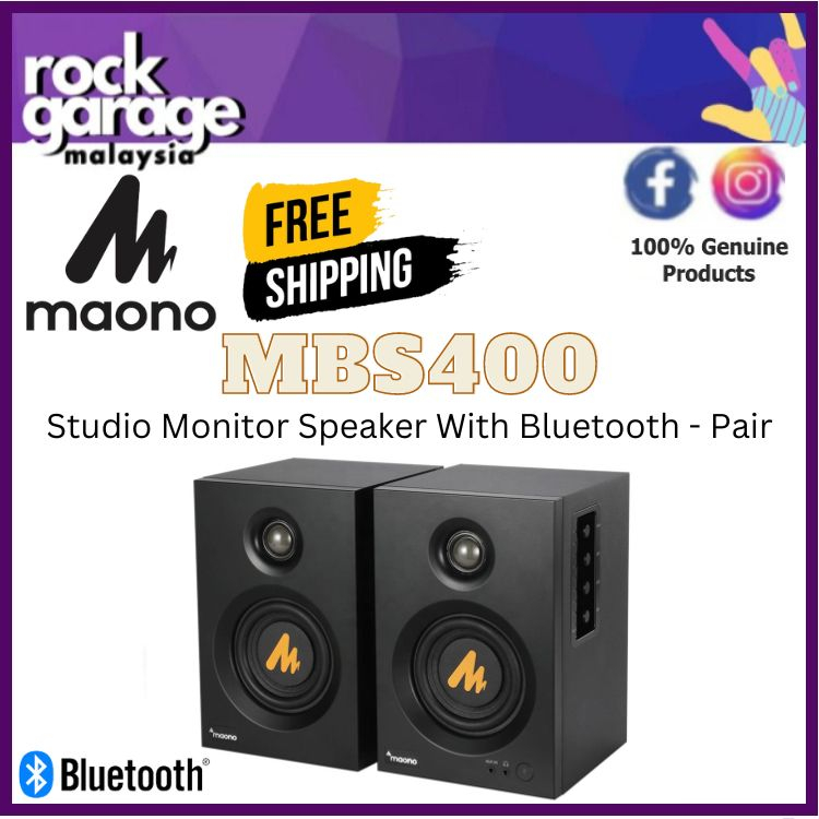 Maono MBS400 Studio Monitor Speaker With Bluetooth - Pair ( MBS-400 / MBS 400 ) | Shopee Malaysia