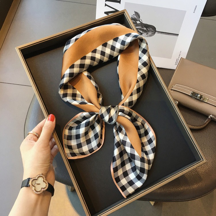 GODDESS Retro women silk scarf Luxury women silk scarf Simple and ...