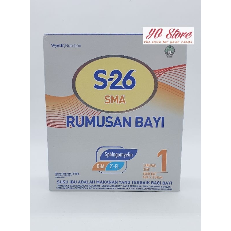 Wyeth S26 SMA Step 1 (0-12months) 550g | Shopee Malaysia