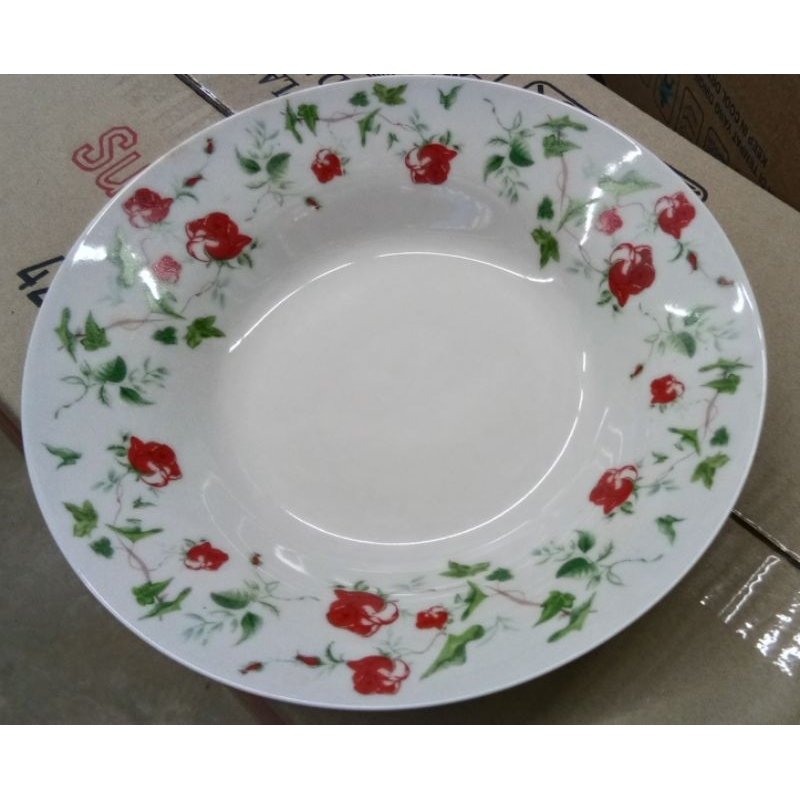 FERNLEAF Pinggan bunga 8" / Porcelain vintage flower 8" plate (LIMITED ...