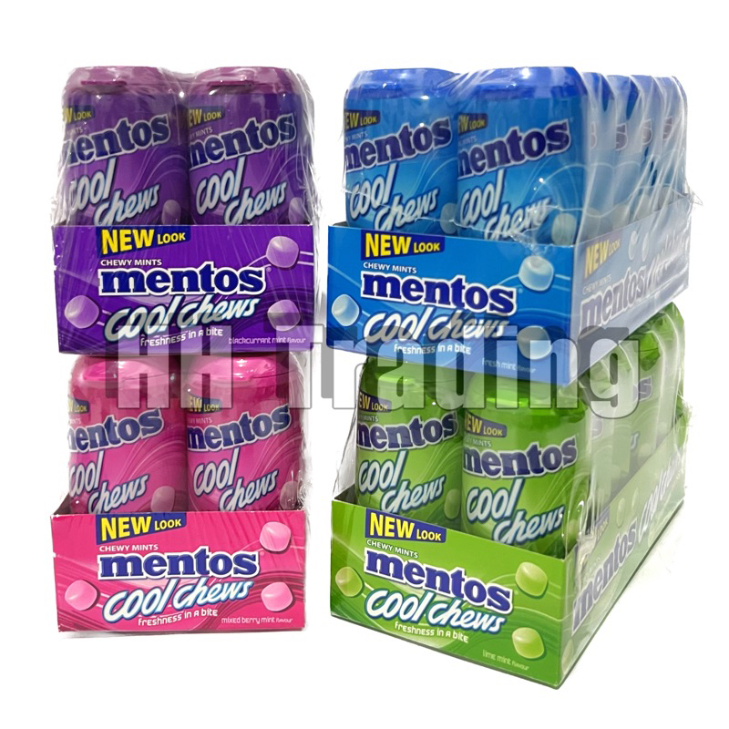 30g x 12’s MENTOS COOL CHEWS BOTTLE / CHEWY MINTS - FRESH MINT ...