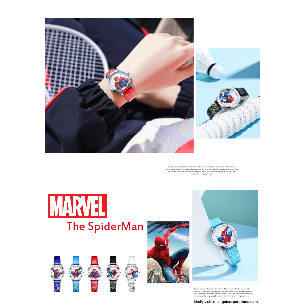 Little Elephant Elite Marvel Kids The Spider man Watch with Surprise ...