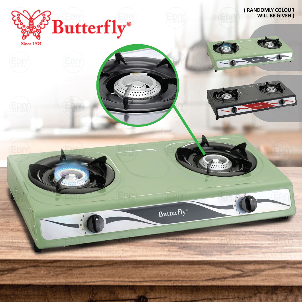 Butterfly Double Burner Gas Cooker BGC-668 / BGC-85 / BGC-666 Dapur Gas ...