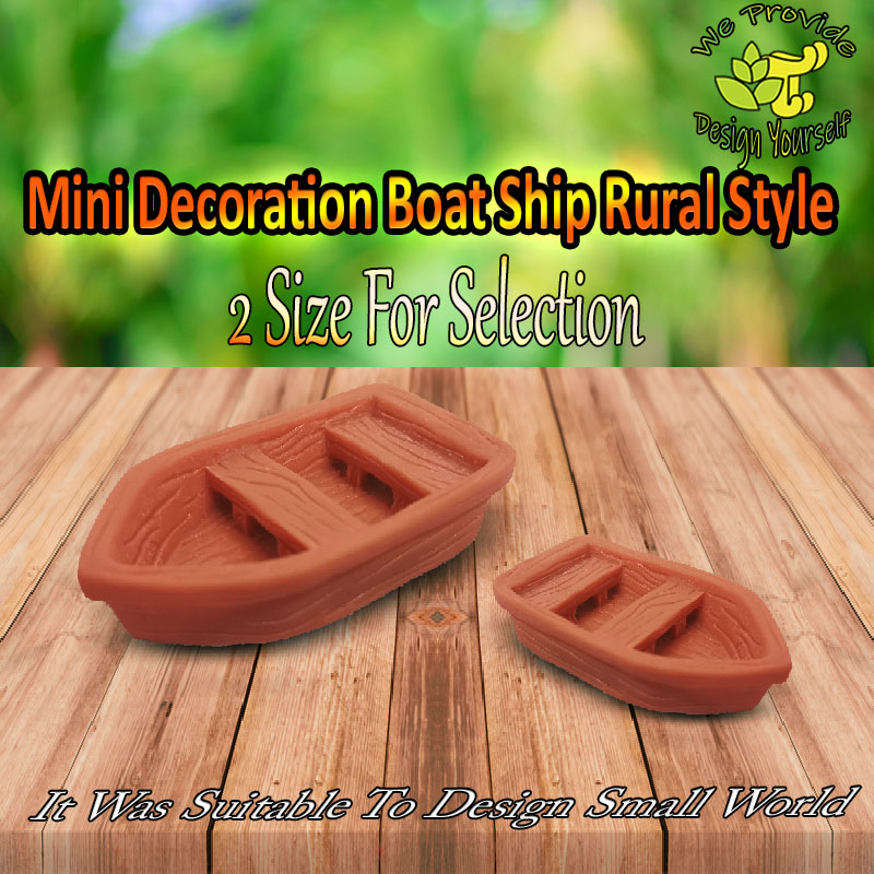 [D218] - 2 size option rural style mini boat sampan deco Perfect for ...